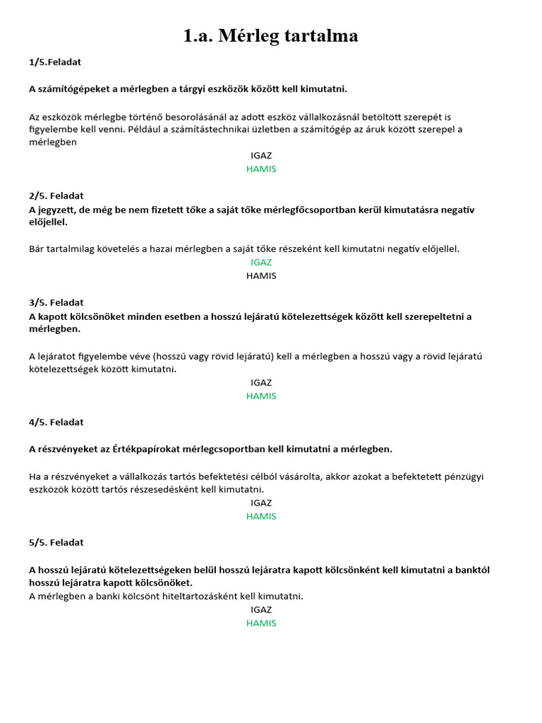 Dok2Igaz Hamis | PDF
