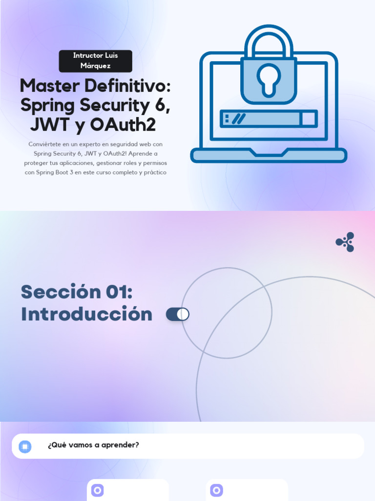 Curso Spring Security 6 Spring Boot 3 | PDF | Autenticación | Máquina virtual