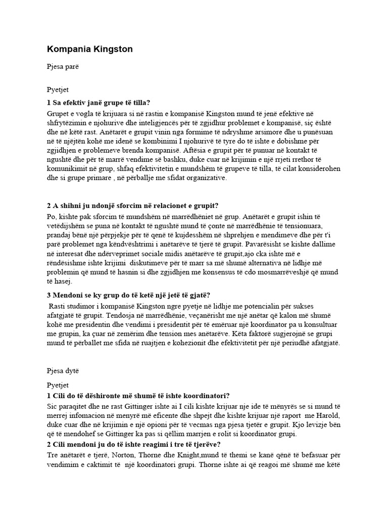 Kompania Kingston | PDF