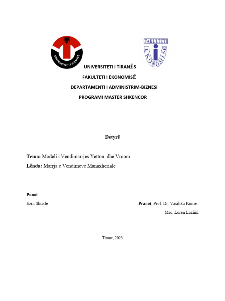 Yetton Dhe Vroom | PDF