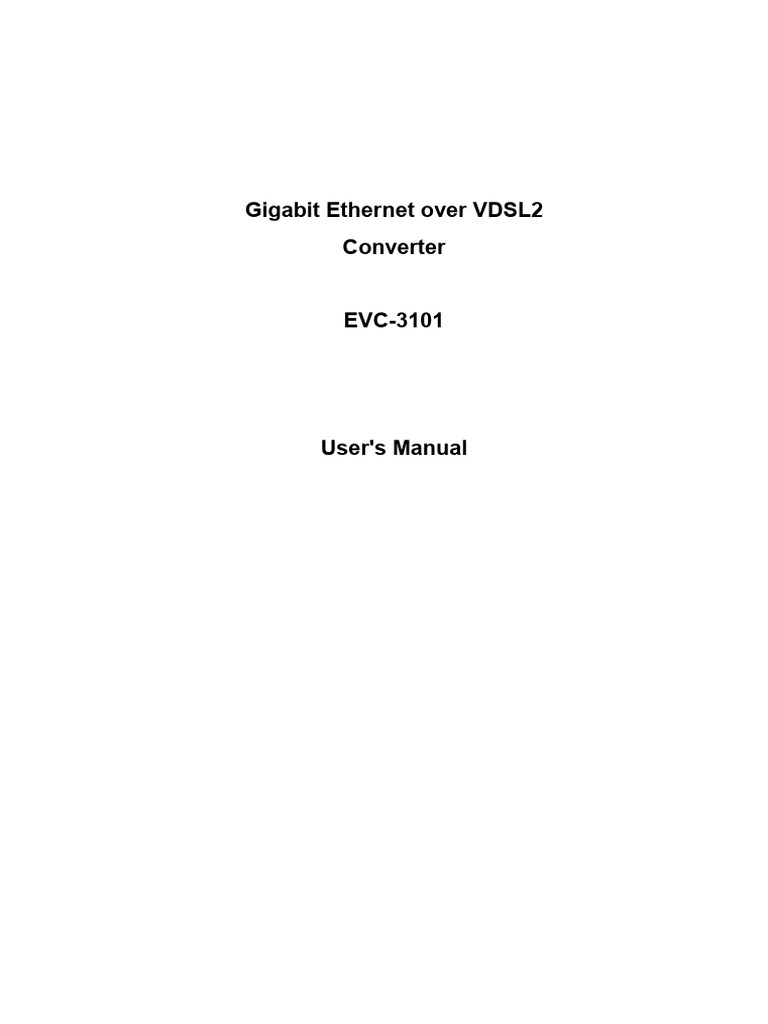 Antaira EVC-3101 UserManual-v1.0 | PDF | Computers