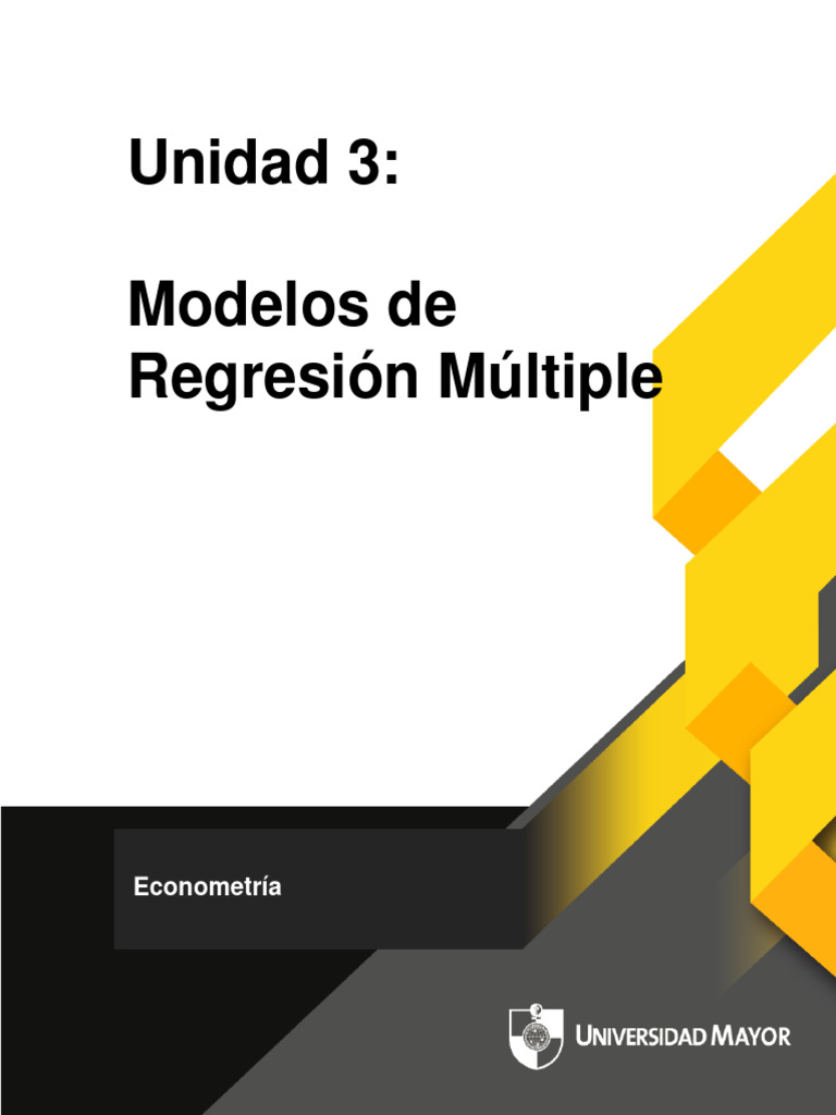 Contenido Activador Unidad 3 Econometría | PDF | Matriz (Matemáticas) | Econometría