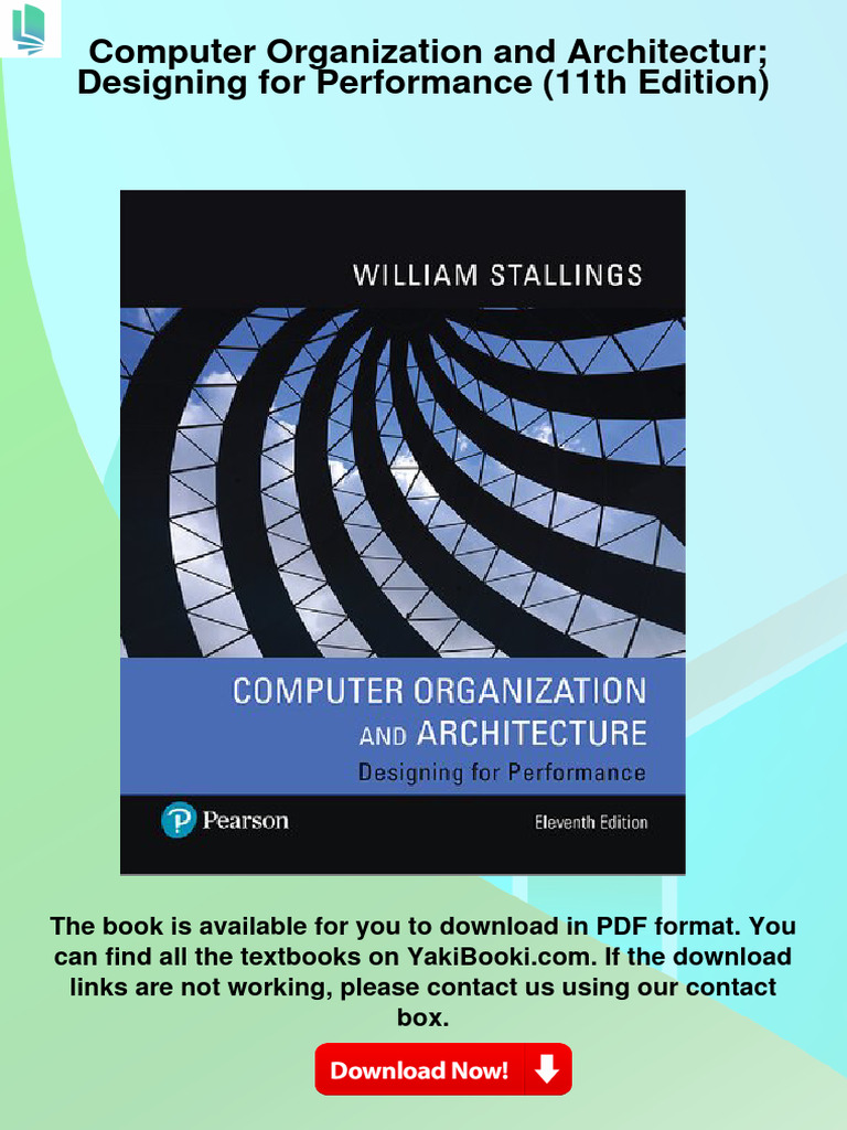 Computer Organization and Architectur Designing For Performance (11th Edition) | PDF