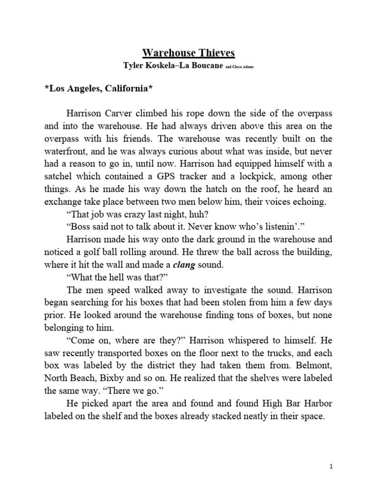 warehouse thieves extended | PDF | Rifle