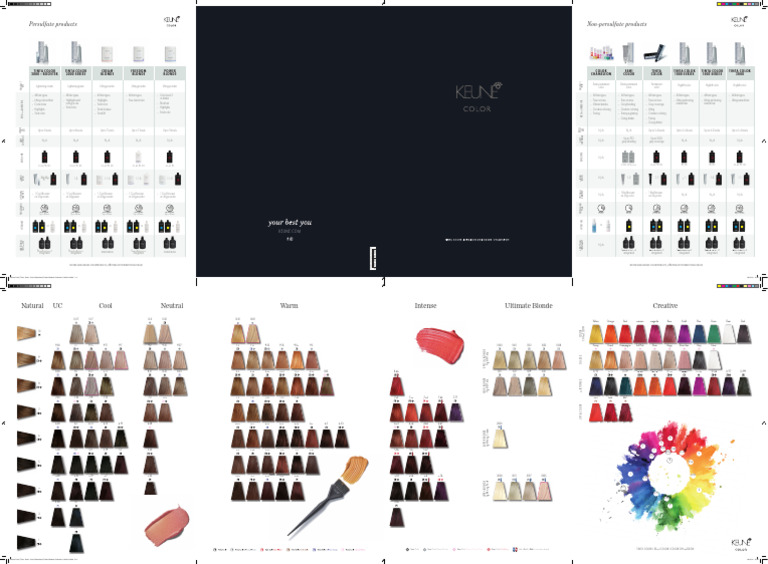 Keune Color Swatchcard | PDF | Grey | Image Processing