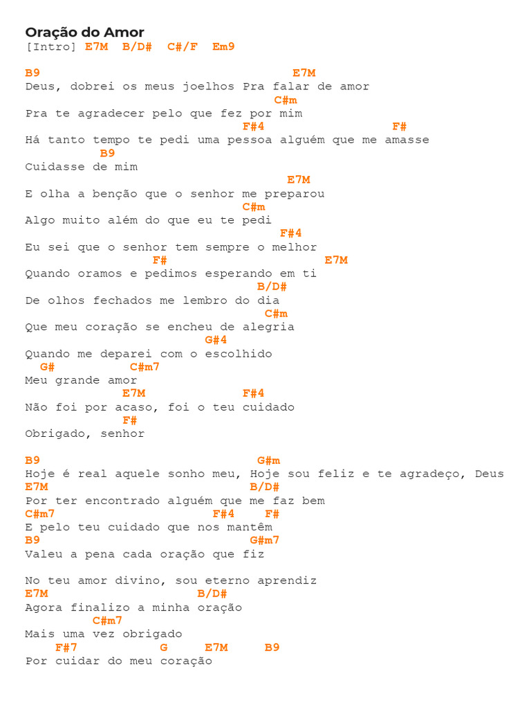 Oração Do Amor Pdf