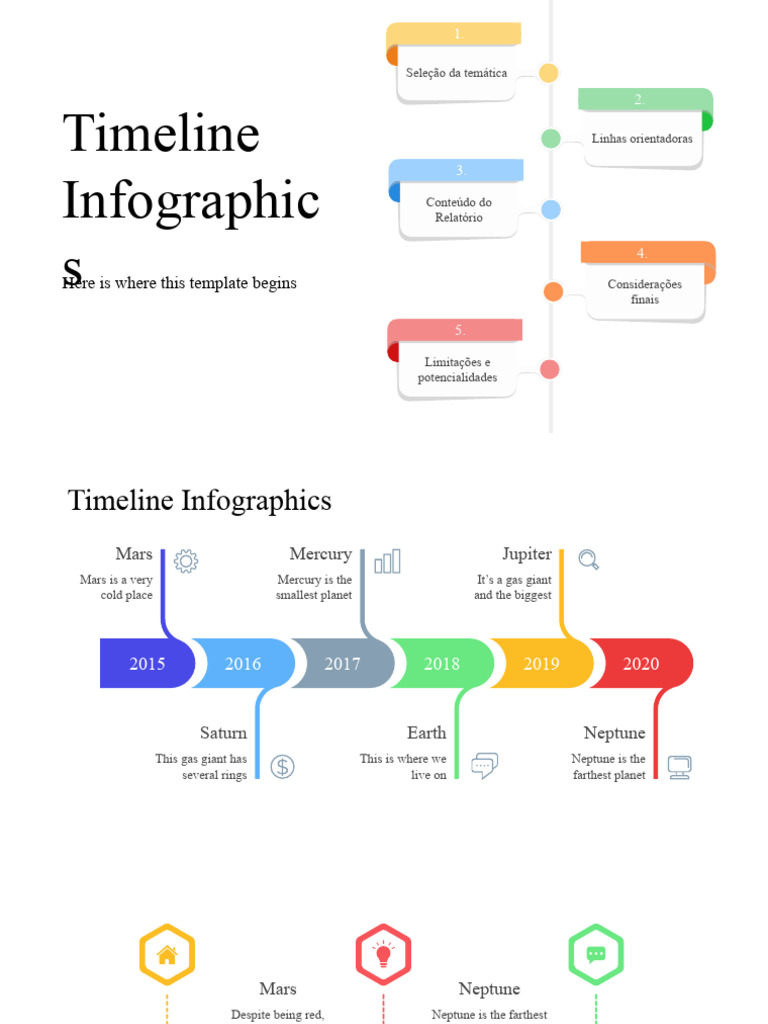 Timeline Infographics by Slidesgo | PDF