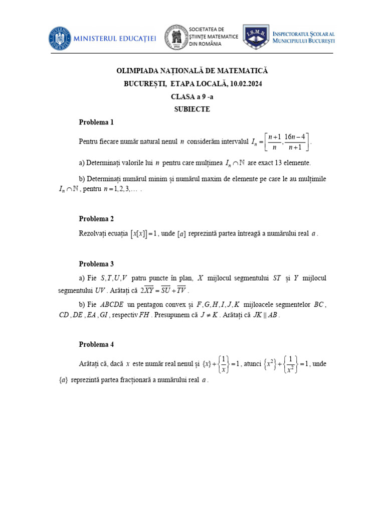 IX-XII Subiecte Bareme | PDF
