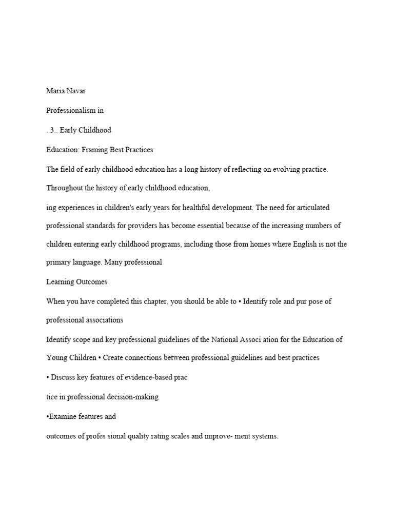 Maria Navar | PDF | Teachers | Early Childhood Education