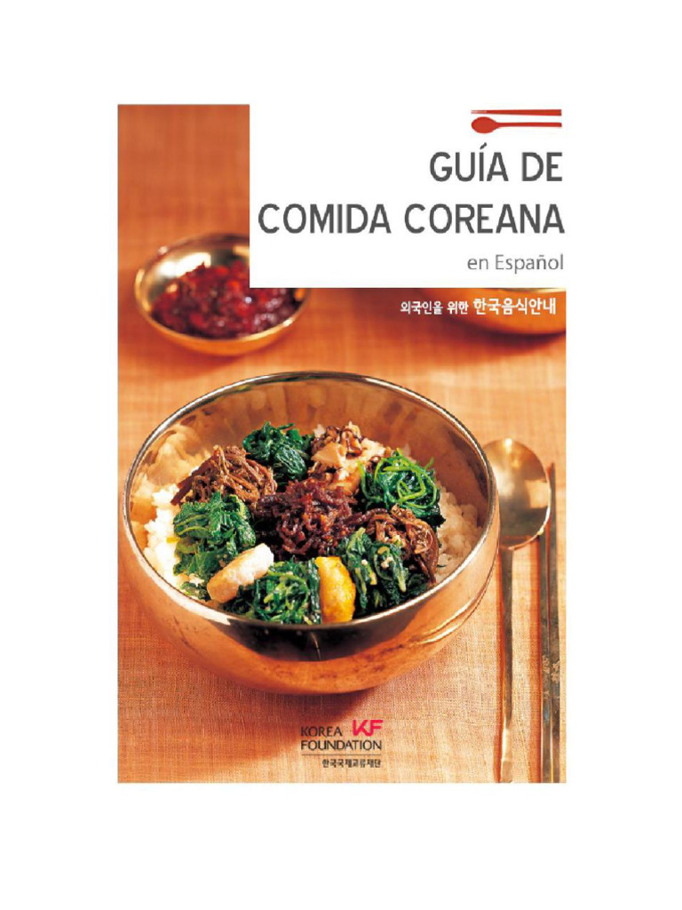 Guia de Comida Koreana en Espanol - Fundacion Korea | PDF