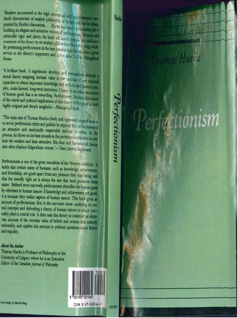 Thomas Hurka, Perfectionism | PDF