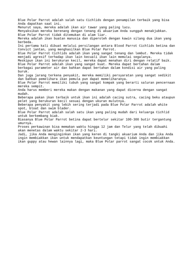 Blue Polar Parrot | PDF