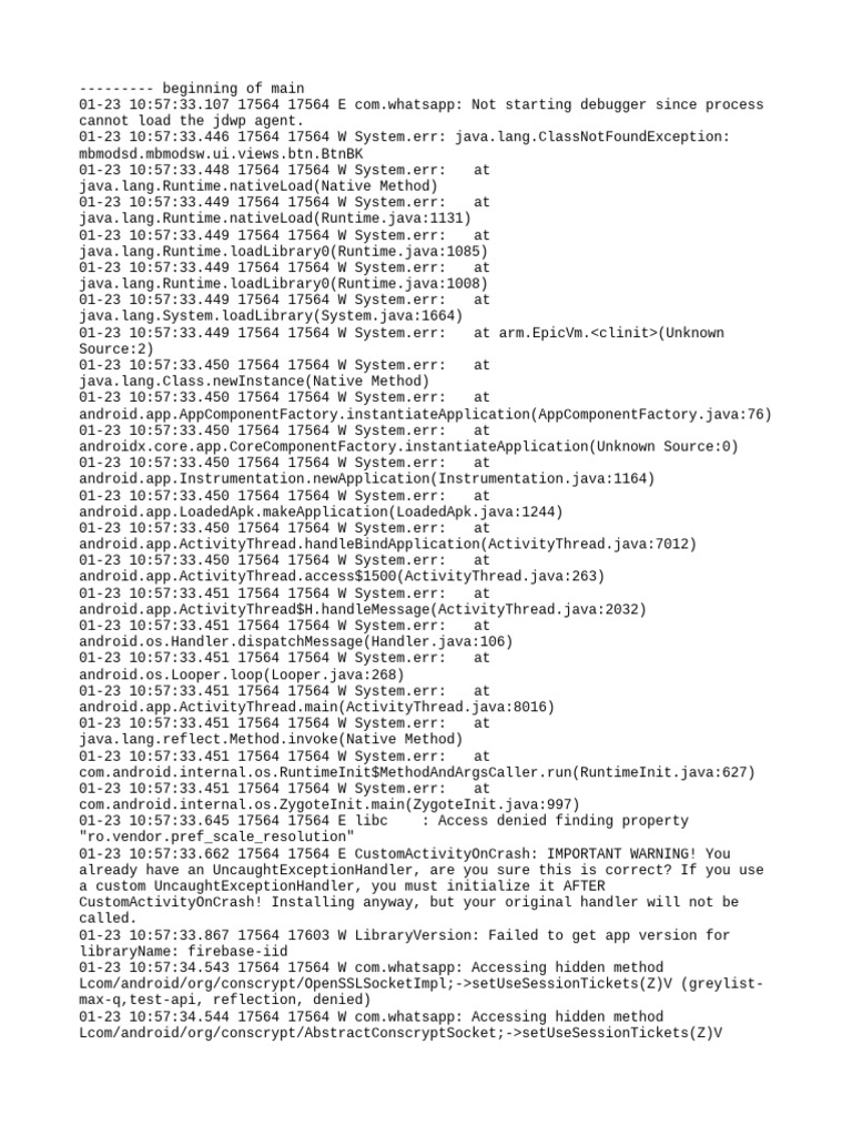 Logcat | PDF | Java (Programming Language) | Information Technology