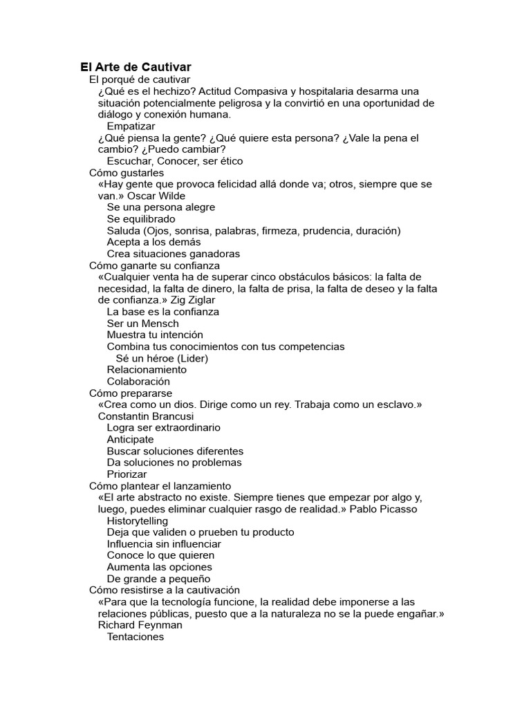 El Arte de Cautivar | PDF