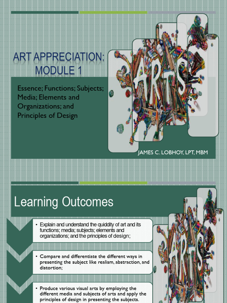 Art Appreciation Module 1 | Download Free PDF | Paintings | Composition (Visual Arts)