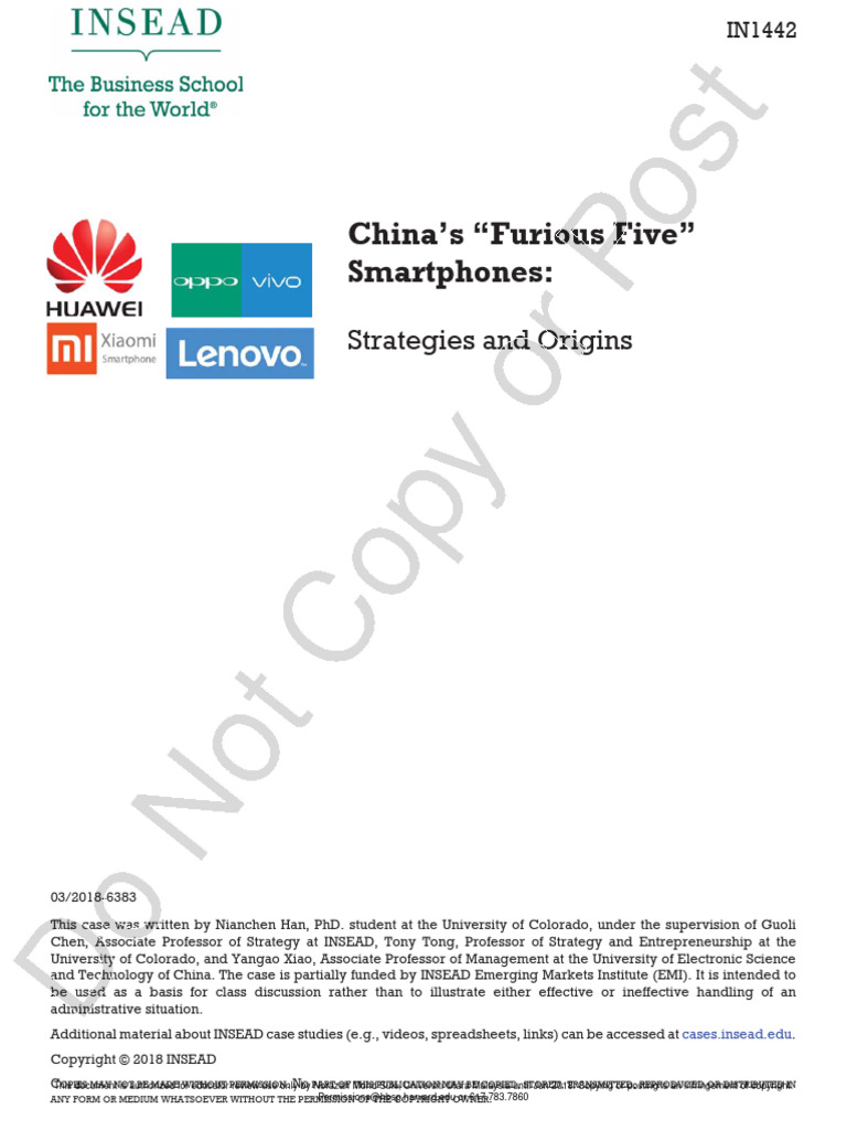 Case Study Smartphone Final Exam | PDF | Smartphone | Xiaomi