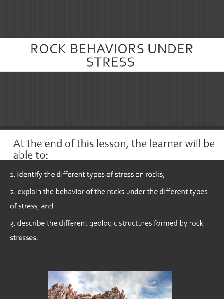 Rock Stress and Behavior Explained | PDF | Fault (Geology) | Rock (Geology)
