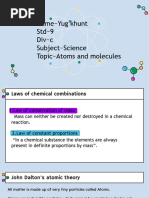 ATOMS AND MOLECULE Class 9 Chemistry | PDF | Ion | Molecules