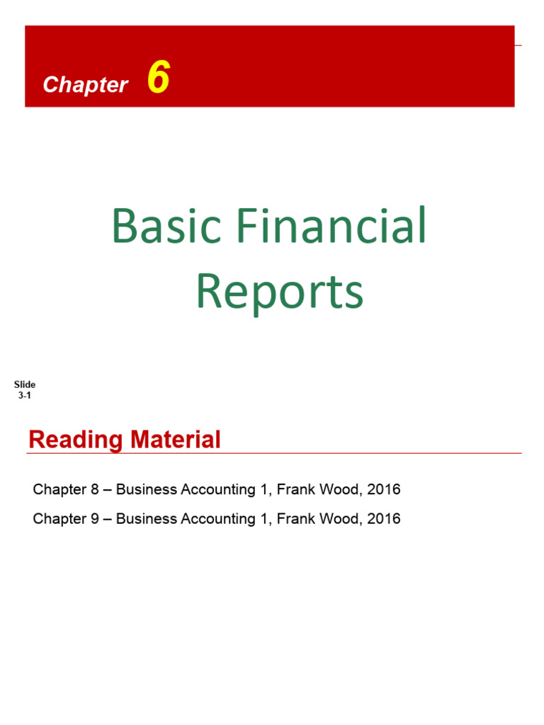Basic Financial Reports | PDF | Balance Sheet | Debits And Credits