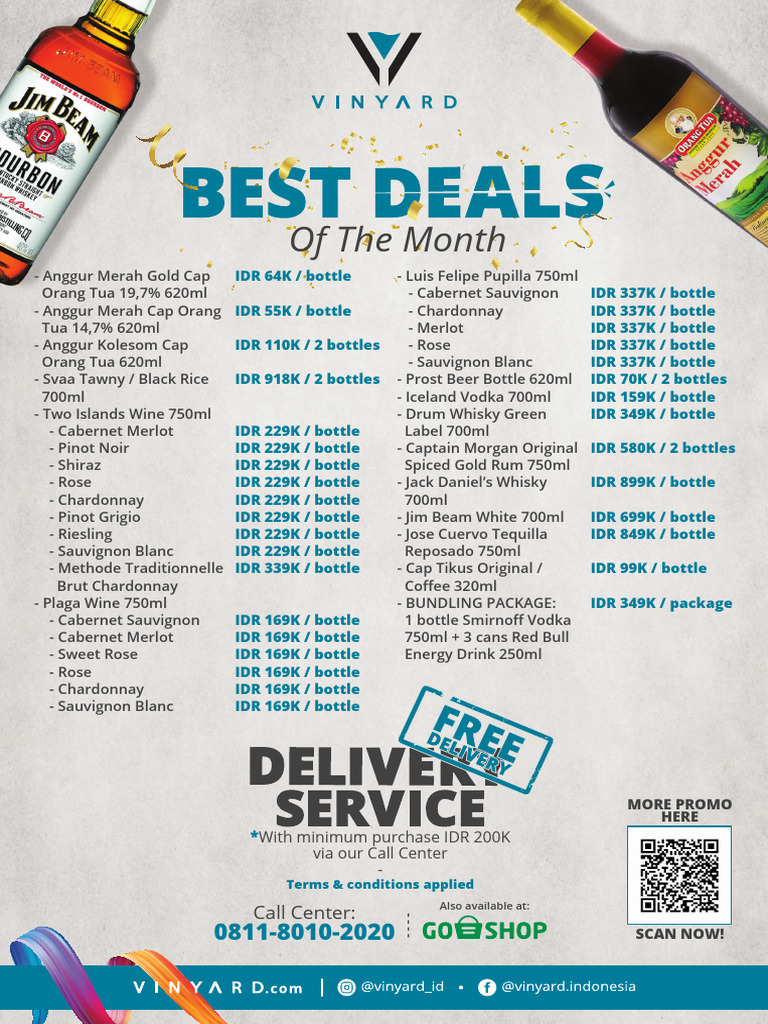 Flyer Promo Juli - Bali (Free Delivery - 200K) | Download Free PDF ...