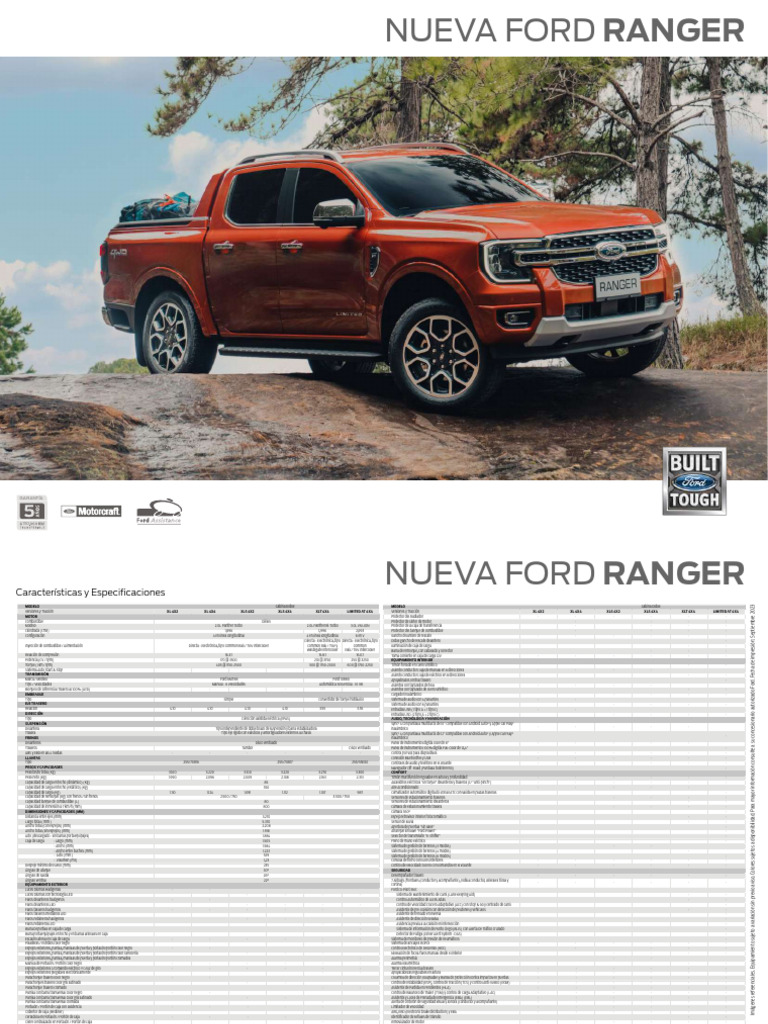 Fpe Ranger p703 Ficha Tecnica | PDF | Tracción en las cuatro ruedas ...