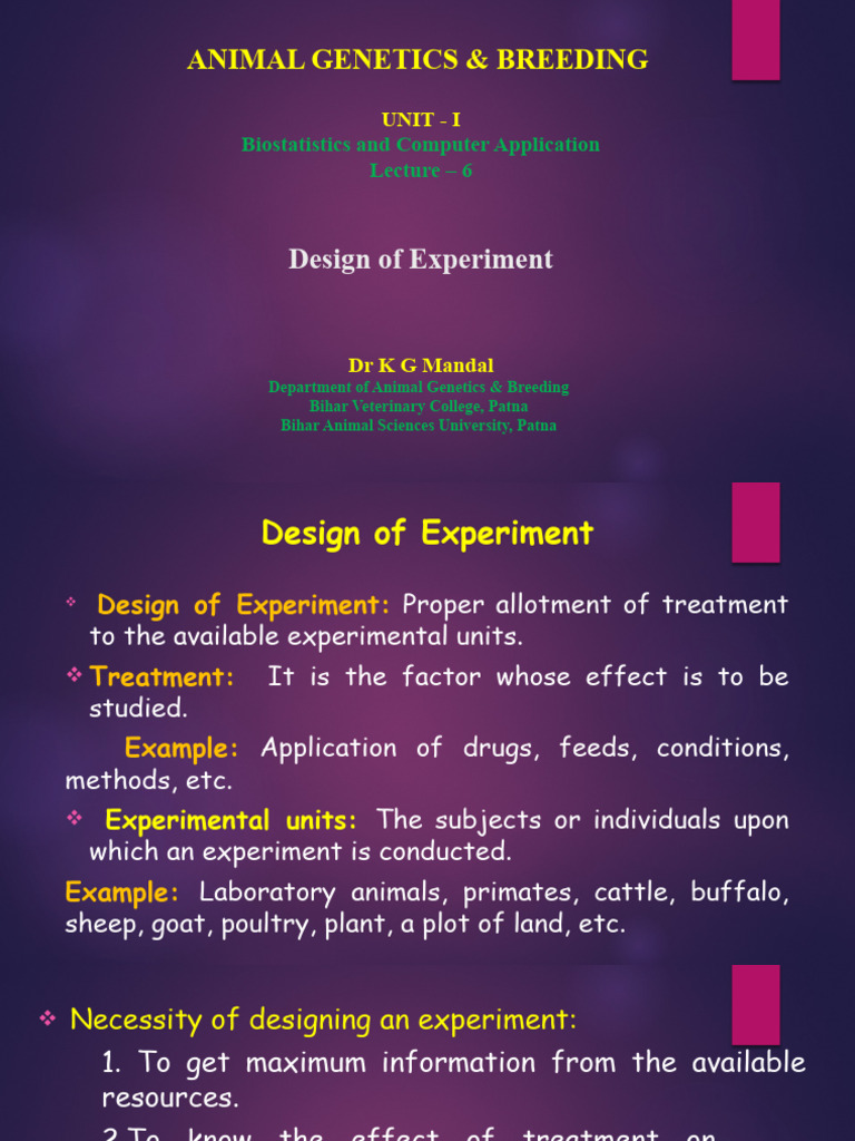 Design of Experiment | PDF | Experiment | Design Of Experiments Design of Experiment | PDF | Experiment | Design Of Experiments
