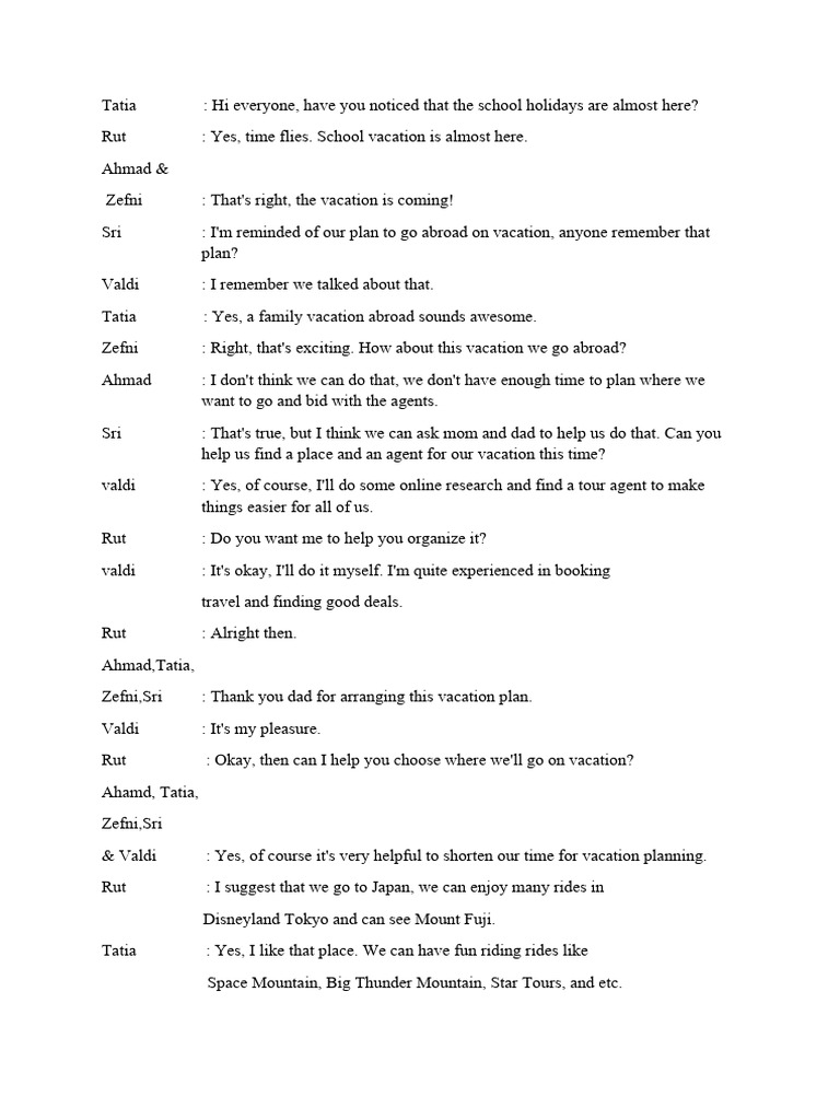 Dialog Offering Help | PDF | Holidays | Seasons