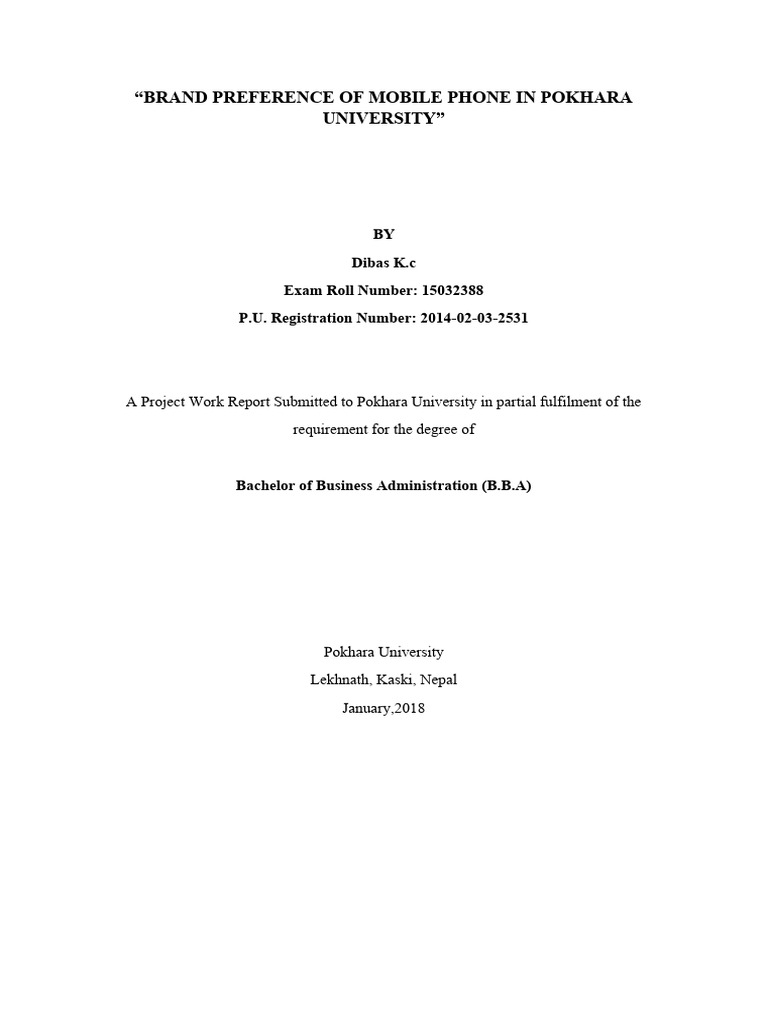 Mobile Phone Brand Preference Study | PDF | Brand | Advertising