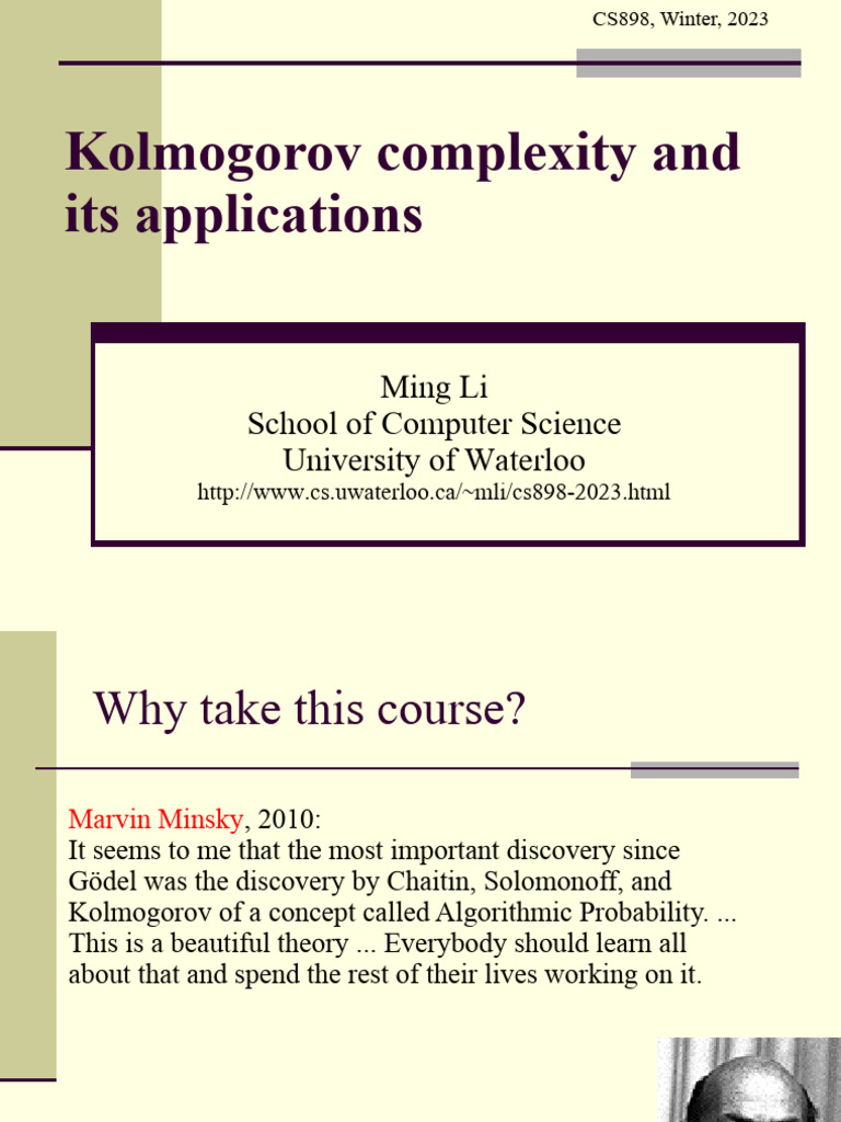 Kc Lecture1 Pdf Computer Science Mathematics 3113