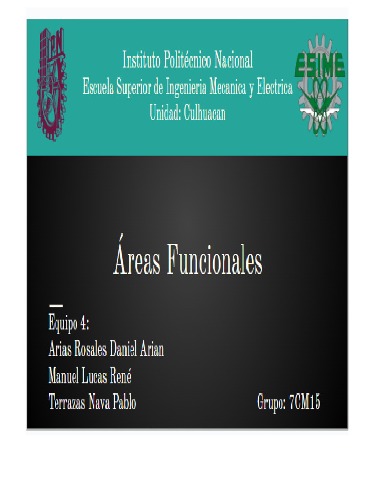 Exposición-Areas Funcionales | PDF