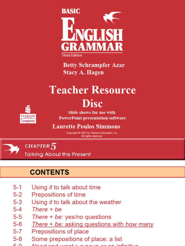 Chapter - 05 Talking About The Present | PDF | Preposition And Postposition | Cloud