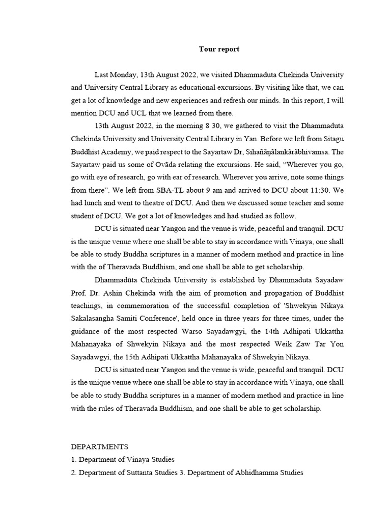 Trip Report | PDF | Libraries