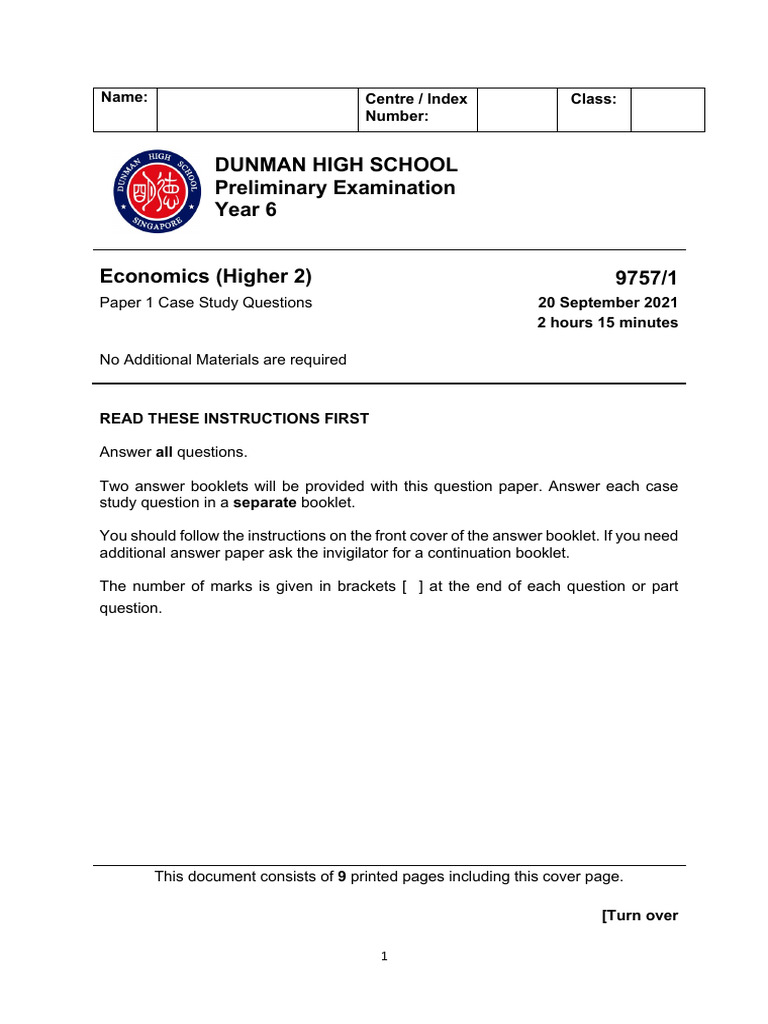 2021 DHS H2EC P1 Proposed CSQ Outlines Mareek Scheme | PDF | Grocery ...