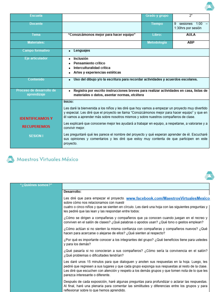 1 Conozcamonos Mejor para Hacer Equipo | PDF | Collage
