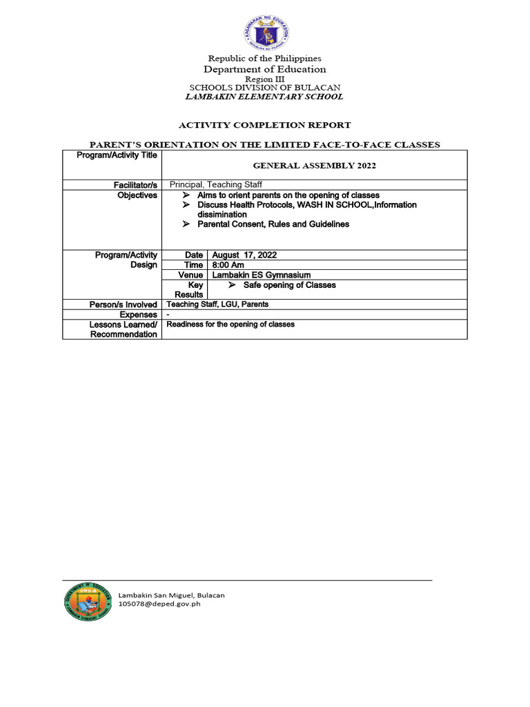 Acr Gen Assembly | PDF