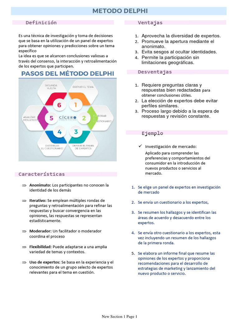 Tarea - Metodo Delphi | PDF | Comunicación humana | Cognición