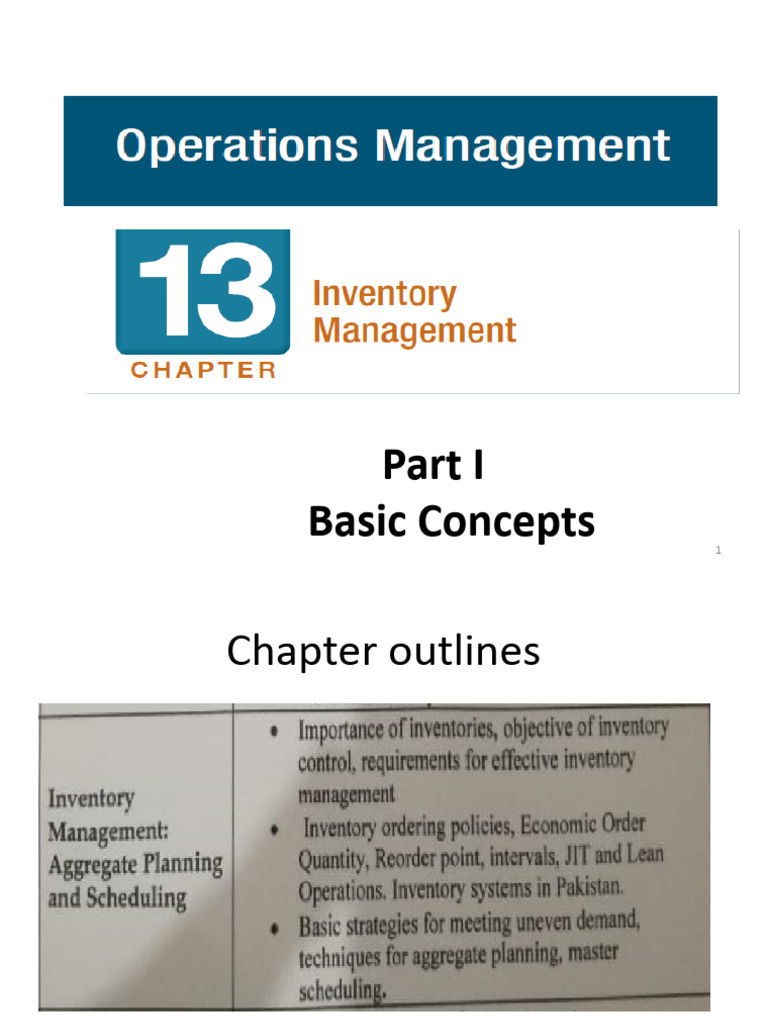 Inventory management part 1 | PDF | Inventory | Economies