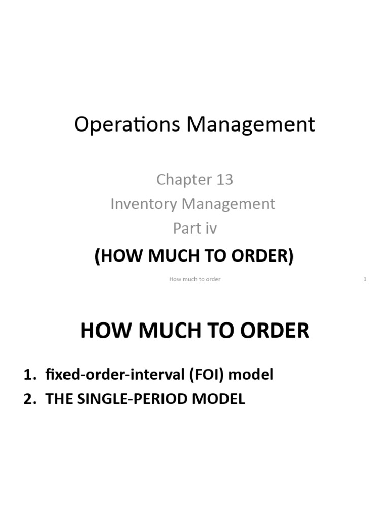 Inventory Management Part 4 | PDF | Probability Distribution | Economies Inventory Management Part 4 | PDF | Probability Distribution | Economies