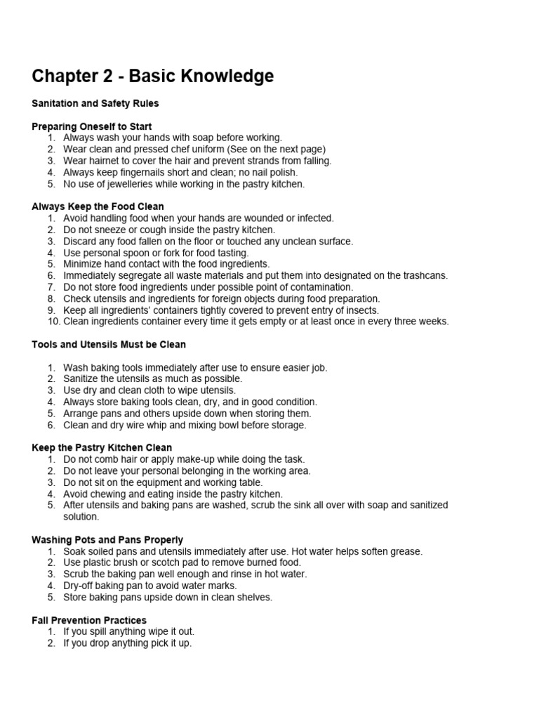 Chapter 2-Basic Knowledge | Download Free PDF | Cakes | Kitchen Utensil