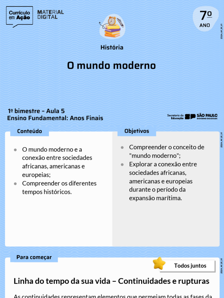 Aula 5 - O Mundo Moderno | PDF | Europa | África