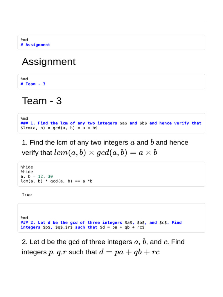 Finalassignment | Download Free PDF | Prime Number | Algebra