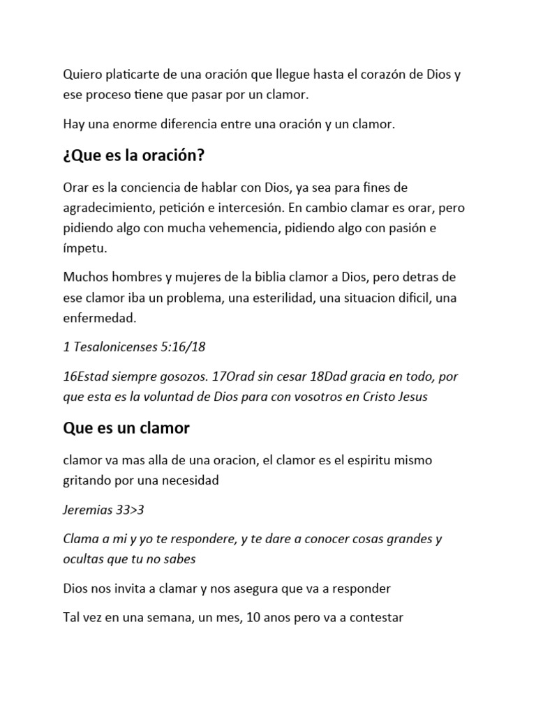 Un Clamor | PDF