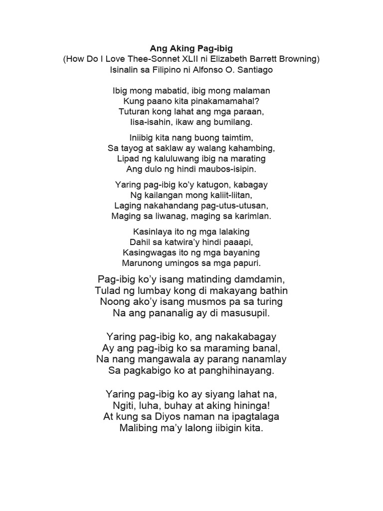 Ang Aking Pag-Ibig | PDF