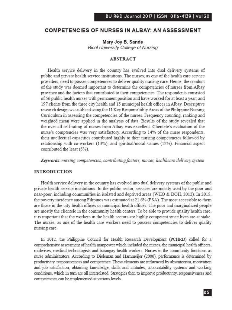 6 Sande - 85-95 | PDF | Nursing | Social Programs