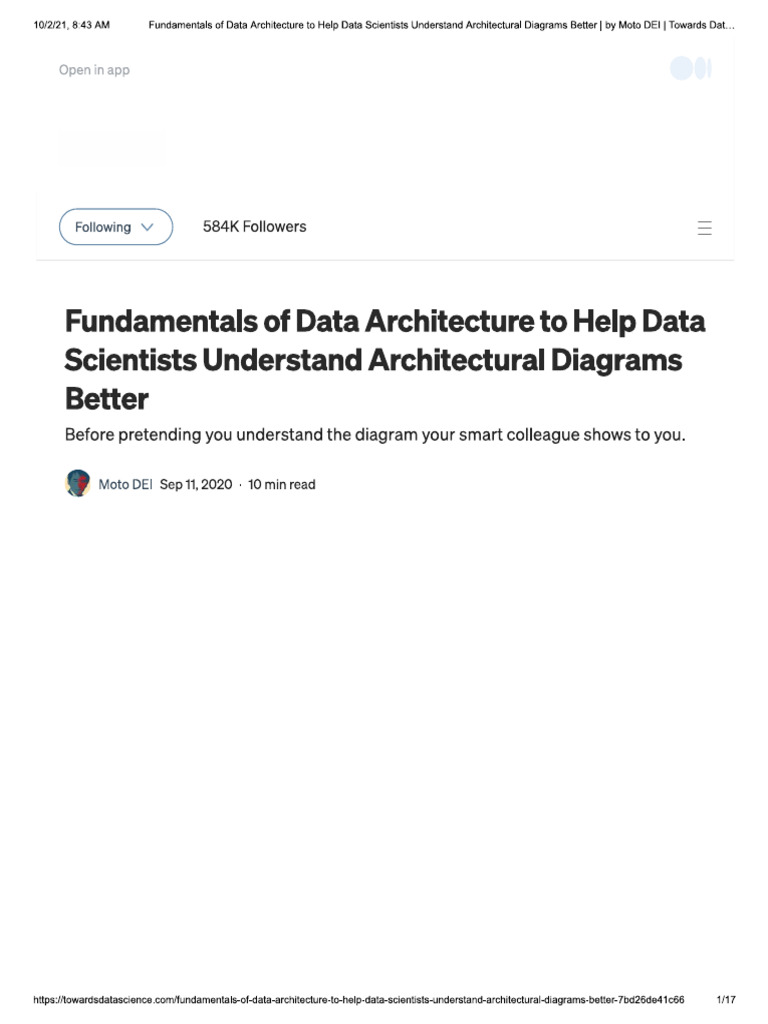 Fundamentals of Data Architecture To Help Data Scientists Understand ...