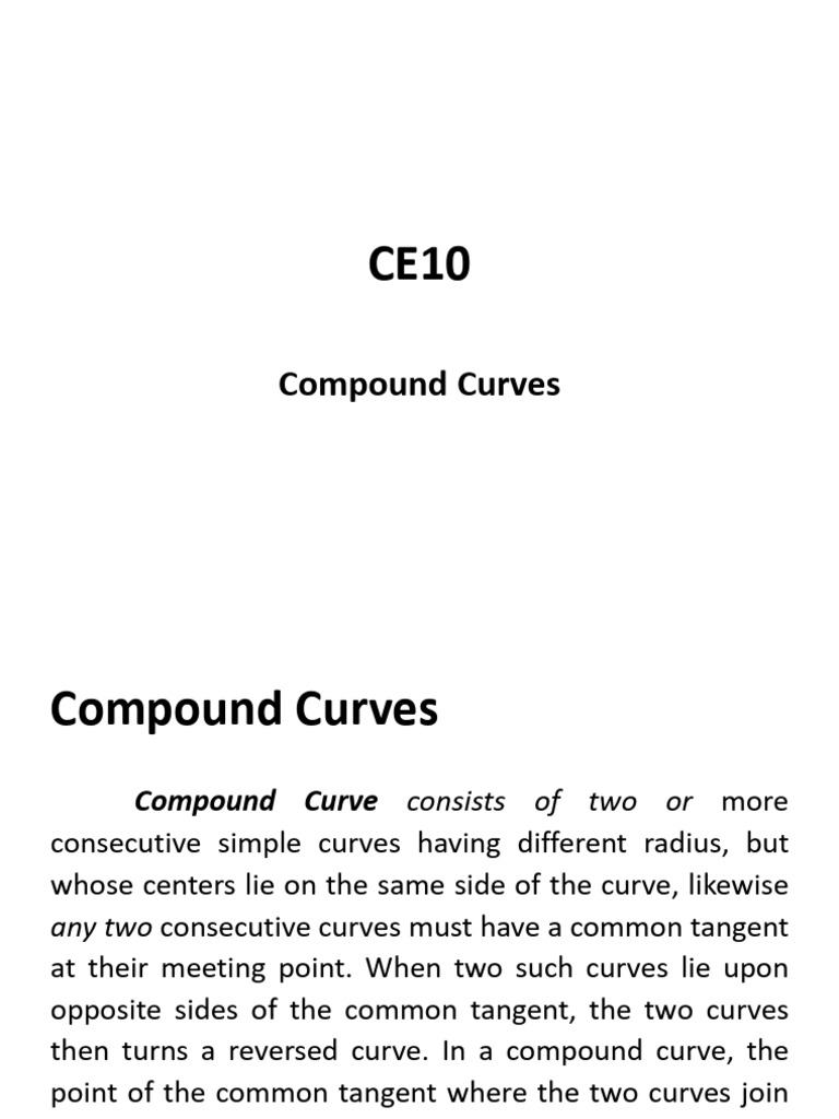 Compound Curves | PDF