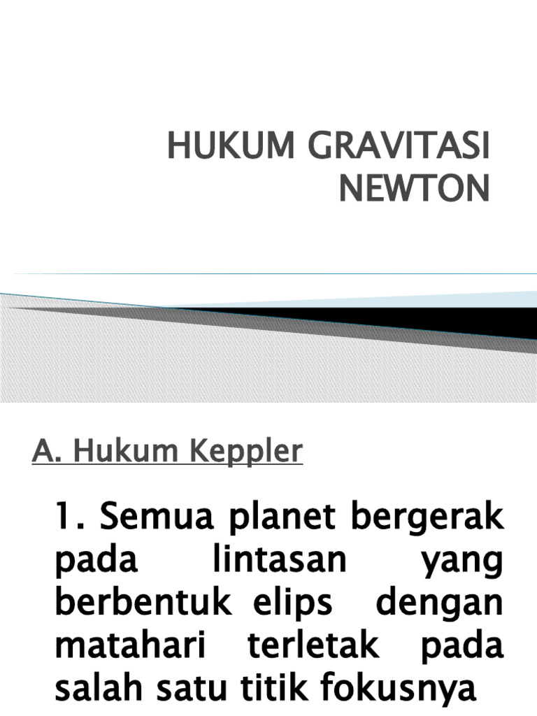 Hukum Gravitasi Newton | PDF | Sains & Matematika