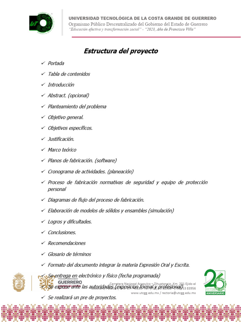 Estructura Del Documento para El Proyecto Integrador | PDF | Informática