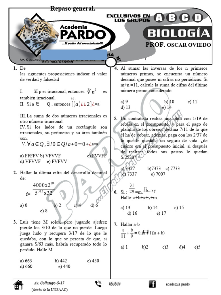 Ficha de Sistema de Racionales-1 | PDF | Notación | Lexicología