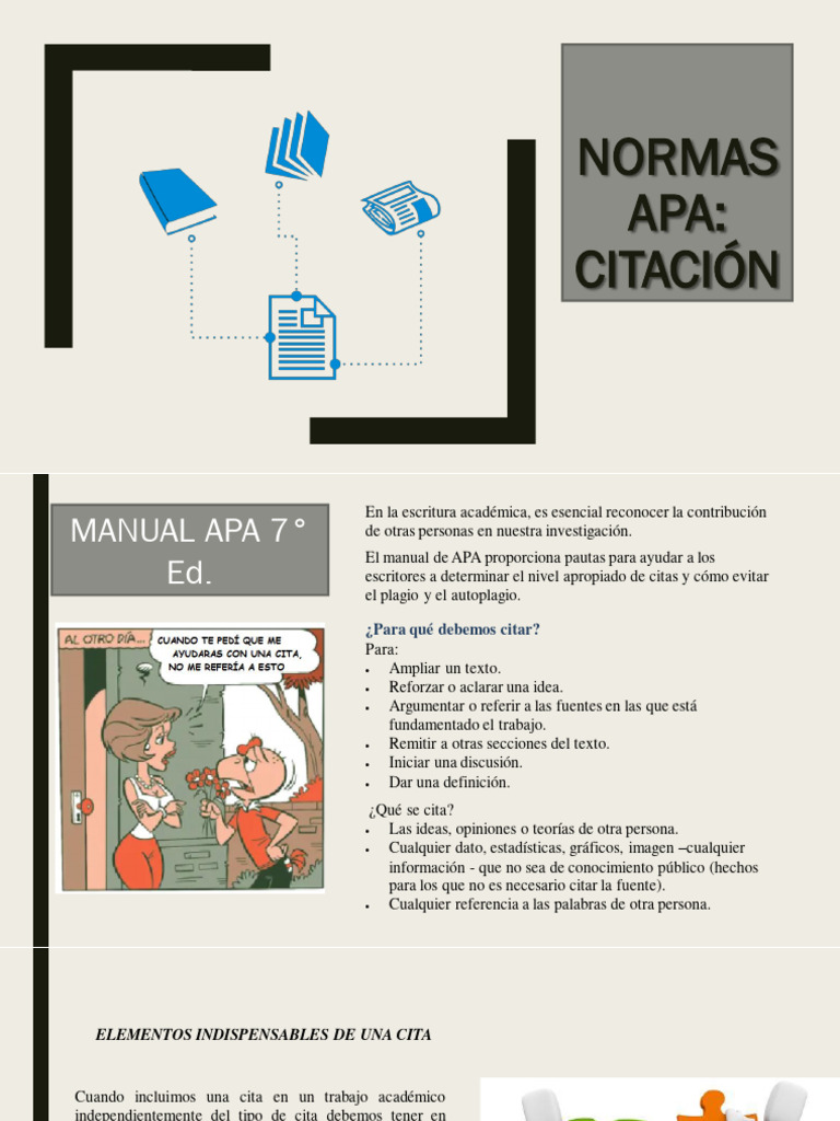 Normas APA Citación Tipos 23-23 | PDF | Puntuación | Estilo apa